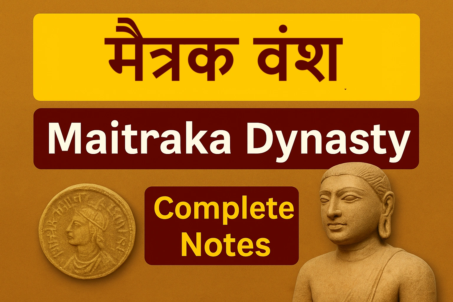 मैत्रक वंश (वलभी) Maitraka Dynasty– विस्तृत विवरण Complete Notes ...