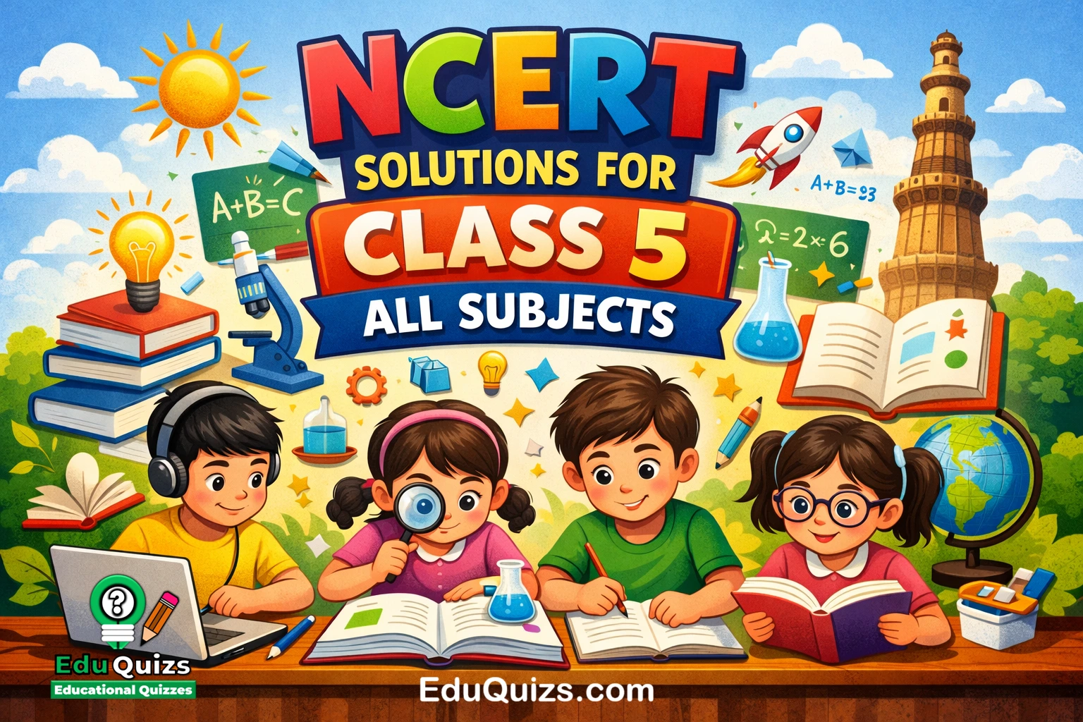 NCERT Solutions For Class 5 All Subjects - Eduquizs.com